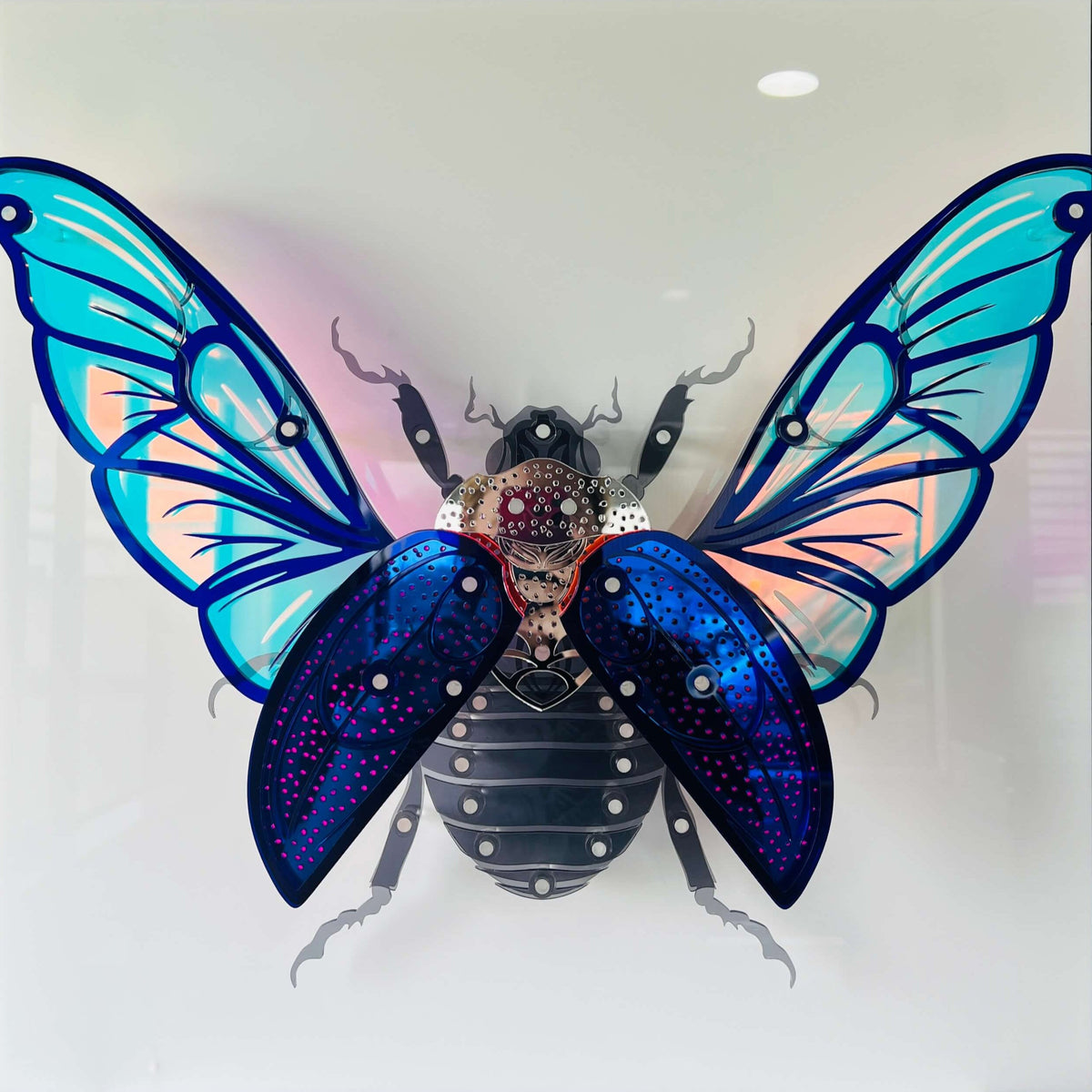 Blue Scarab Beetle – The Mandarin Tree