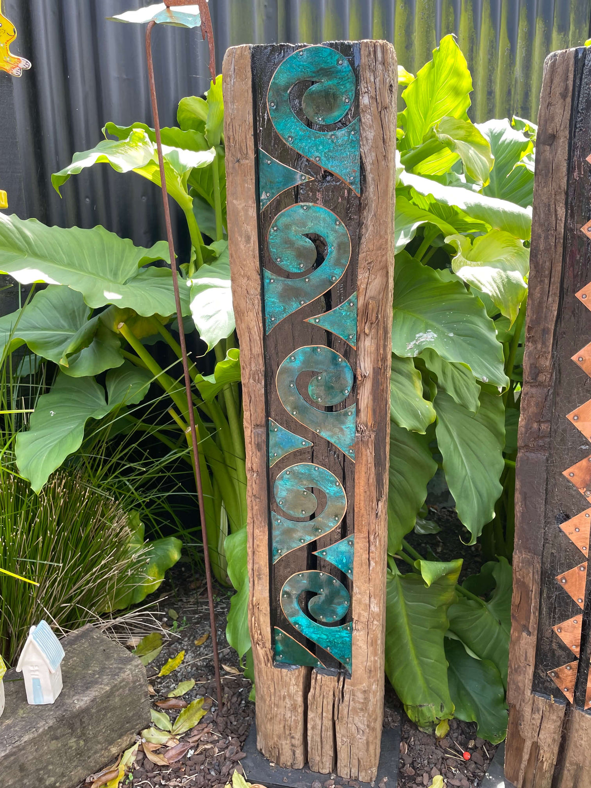 Blue patina Koru – The Mandarin Tree